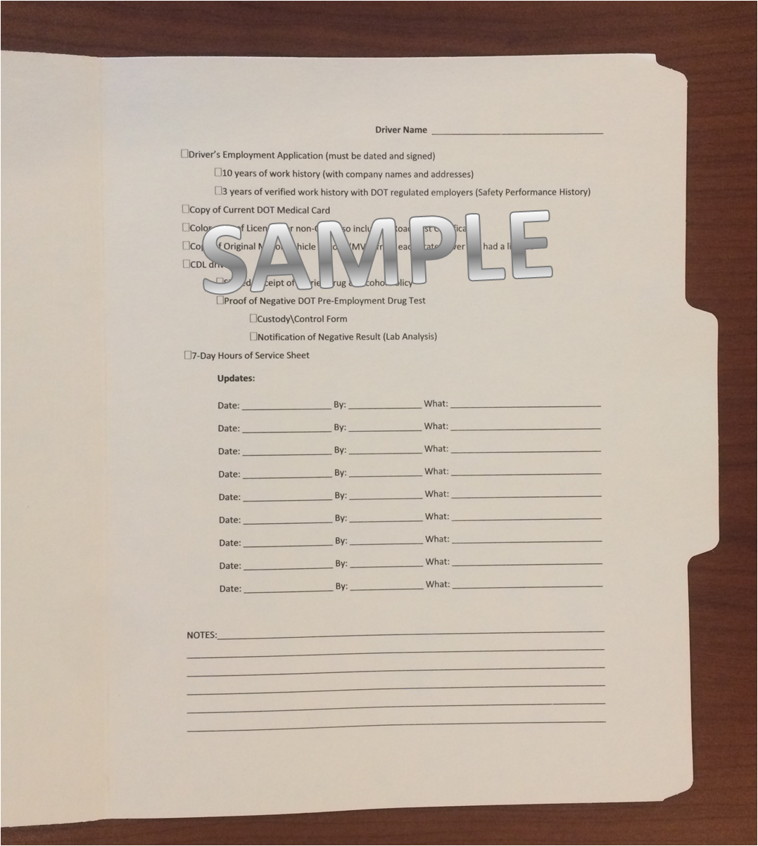 DQ Maintenance Accident Folders DOT Compliance Help Inc 