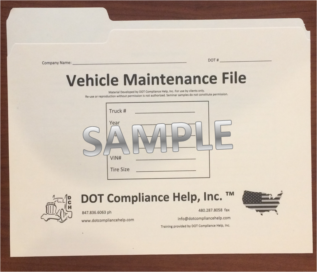 DOT Compliance Custom Products, DOT Files, DOT Policies
